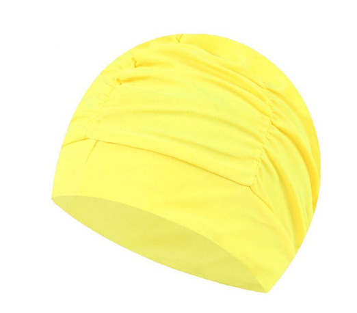 NYLON SWIM CAP - YELLOW | Chemo - Hats