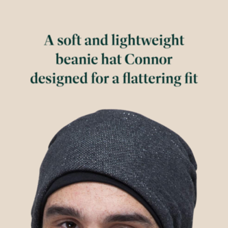 MASUMI MEN'S CONNOR BLACK BEANIE | Chemo - Hats