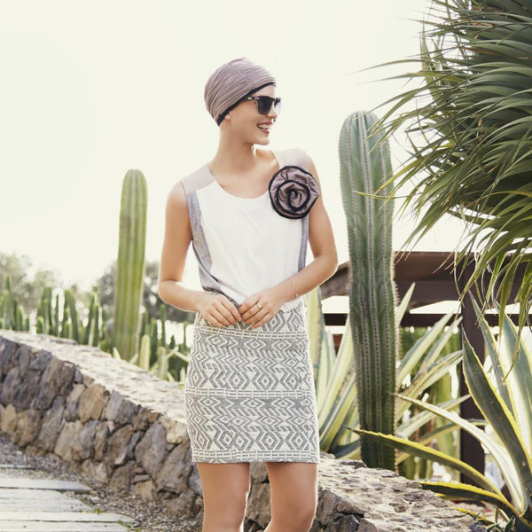 Christine Headwear - Karuna Brown Turban | Chemo - Hats