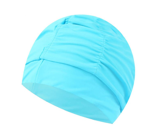 NYLON SWIM CAP - BLUE | Chemo - Hats